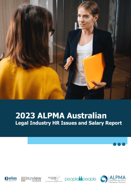 2023 ALPMA Australian Legal Industry HR Issues & Salary Survey - ALPMA