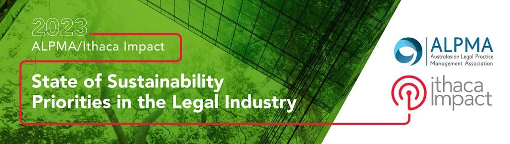 2023 ALPMA/Ithaca Impact State of Sustainability Priorities in the ...