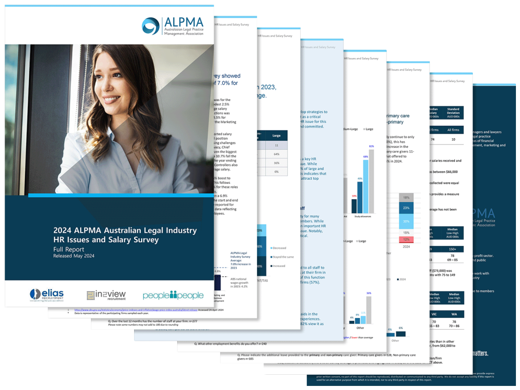 2025 ALPMA/Novum Global Australian Legal Industry HR Issues & Salary ...